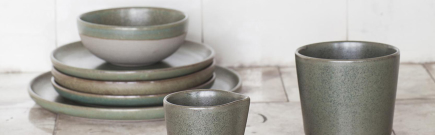 assiette en grès - vaisselle ceramique en grès design et moderne ...